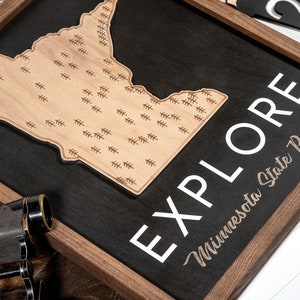 Minnesota State Park Sign | Explore Sign | Engraved 3D | Hike | Outdoor ...