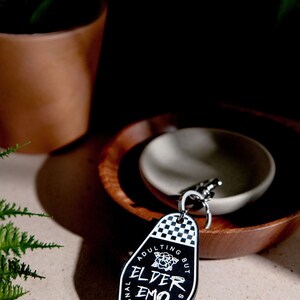 Elder Emo Acrylic Retro Keychain - Etsy