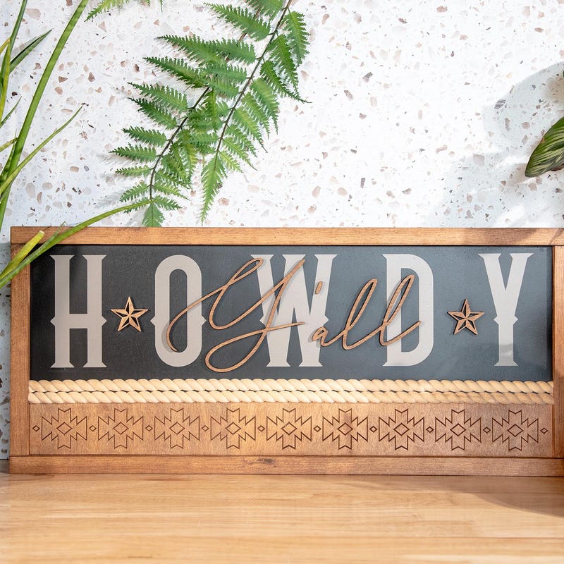Howdy Sign - Etsy