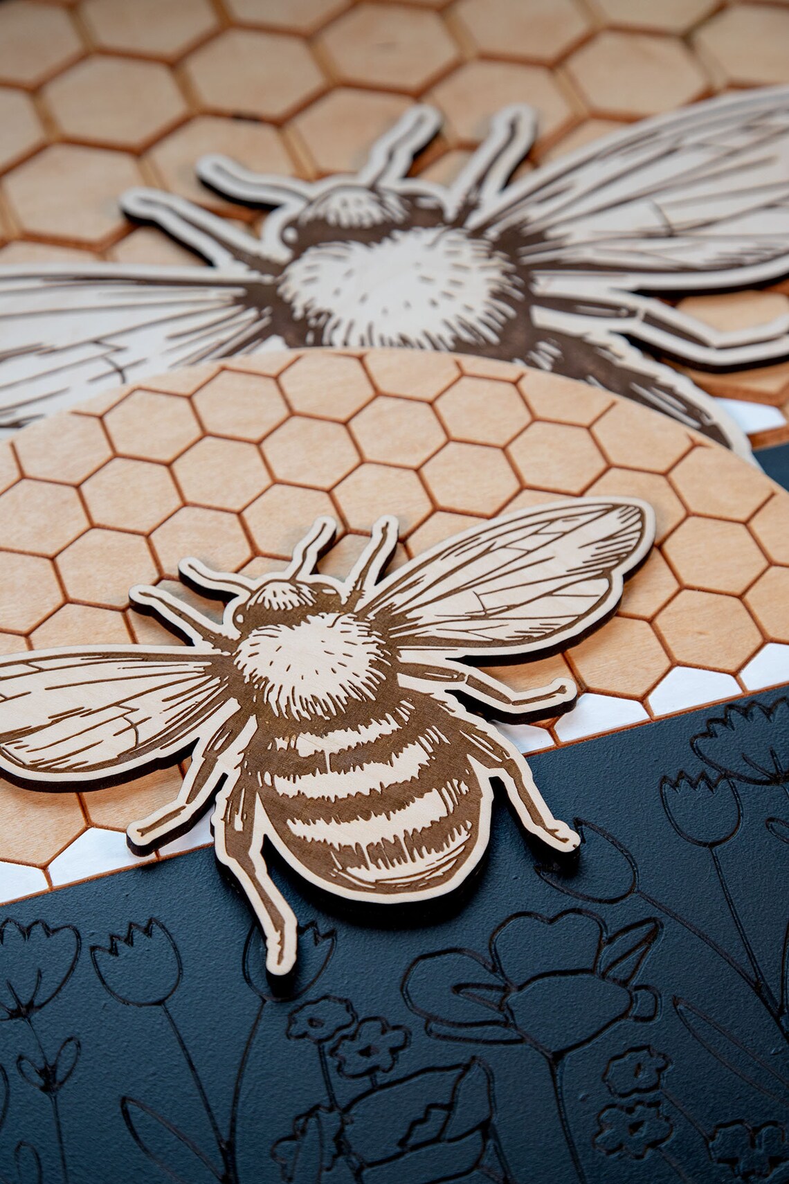 Bee Wood Sign Honeycomb Sign Spring Round Sign Save - Etsy