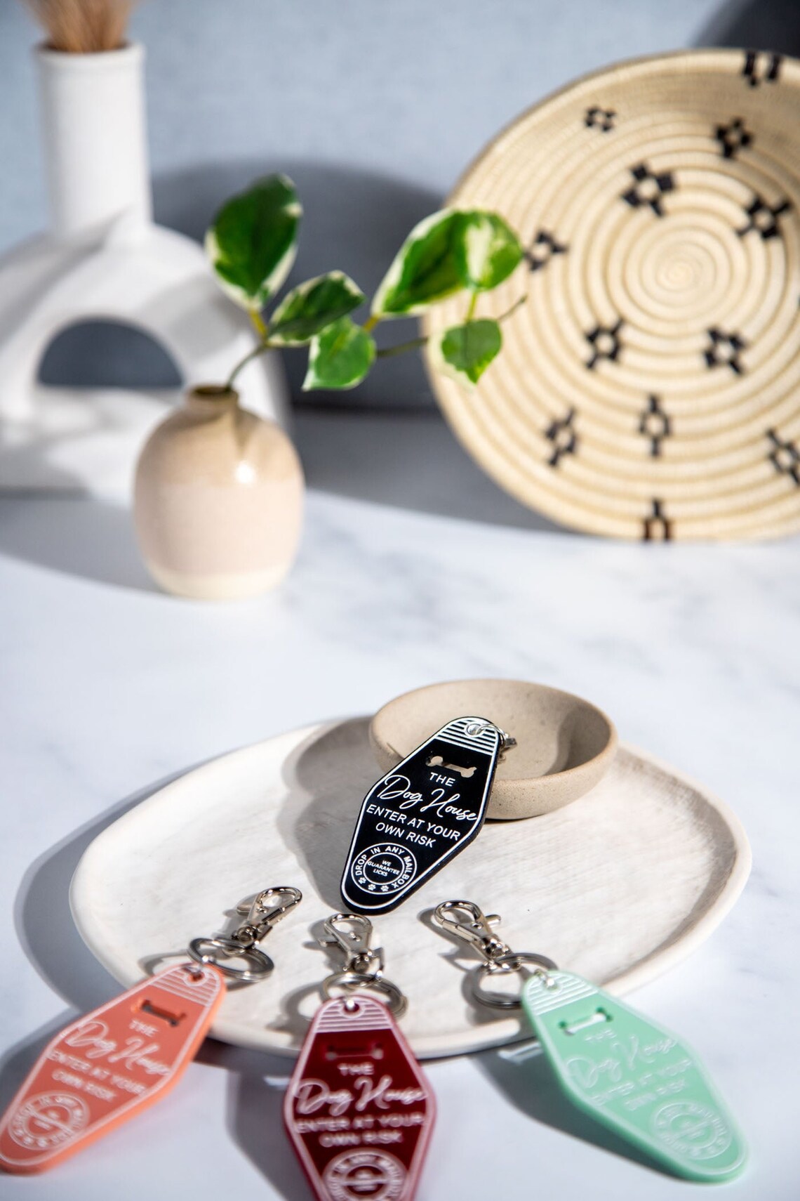 The Dog House Acrylic Retro Keychain | Engraved Keychain | Dog Lover ...