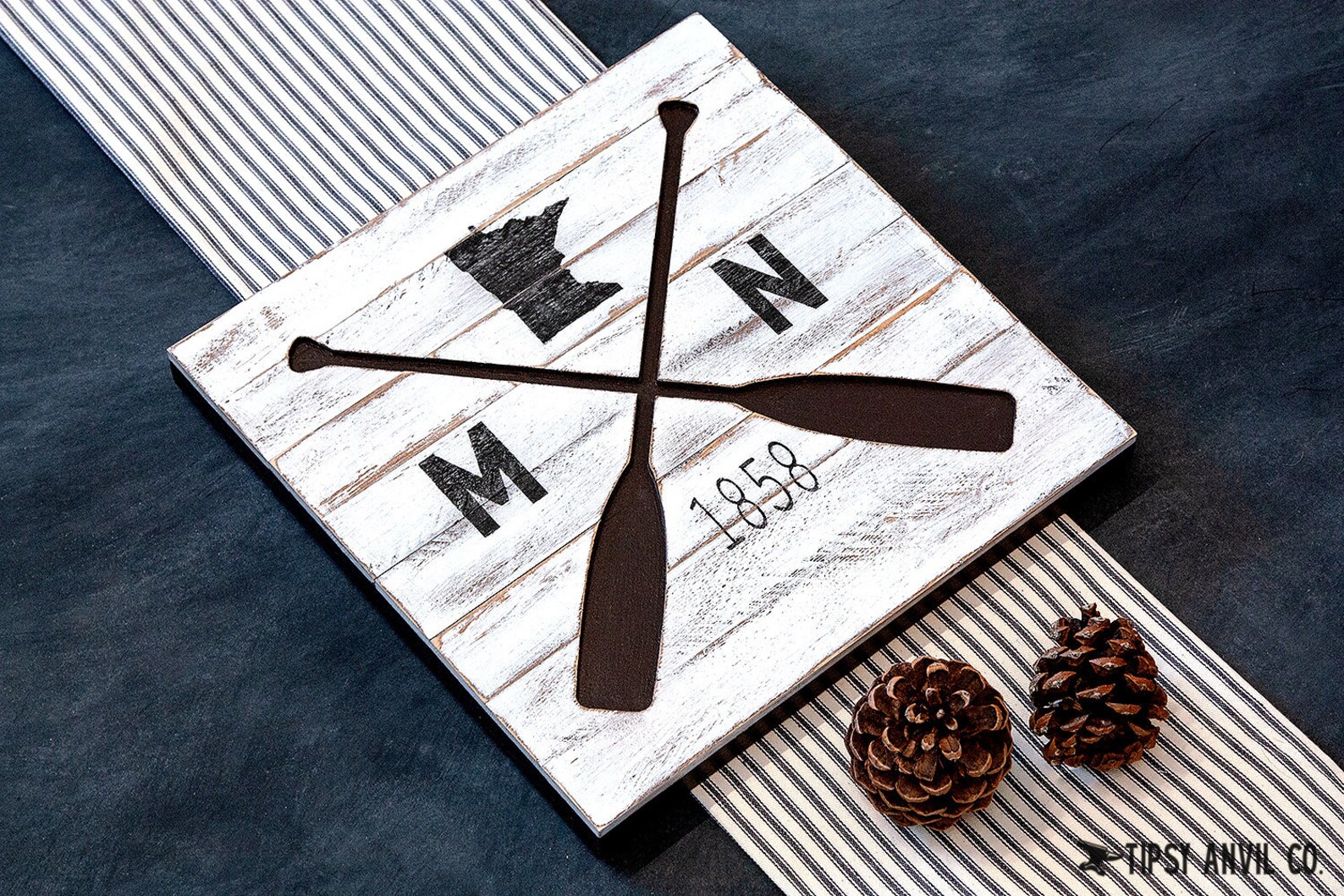 Minnesota Wood Sign Paddle Sign Custom Engraved 3D - Etsy