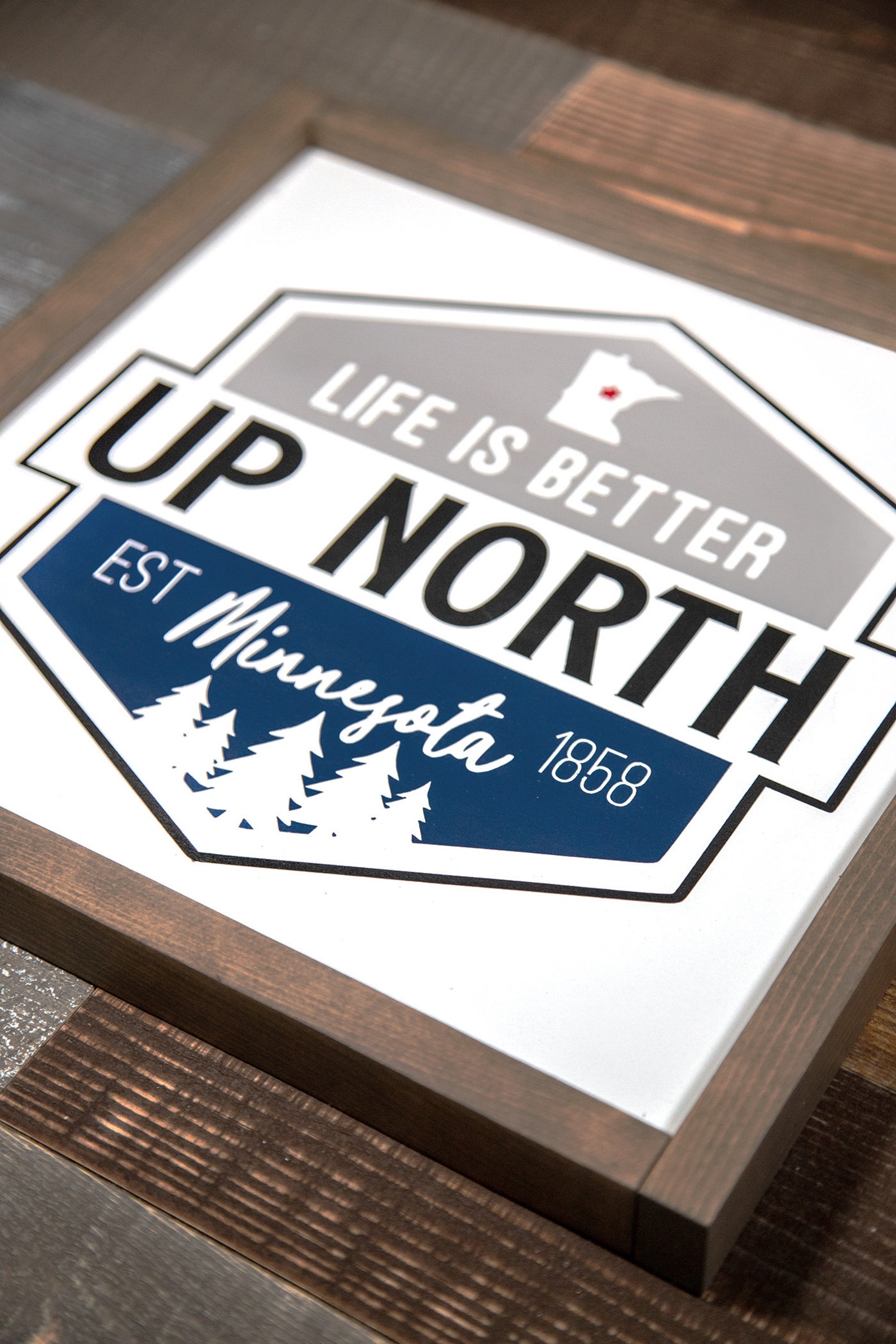 Life is Better up North Wood Sign Minnesota Wood Sign - Etsy