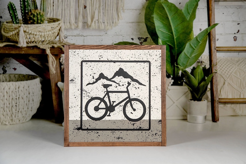 Biking Sign Bike Trail Park Signs Recreational Camping - Etsy