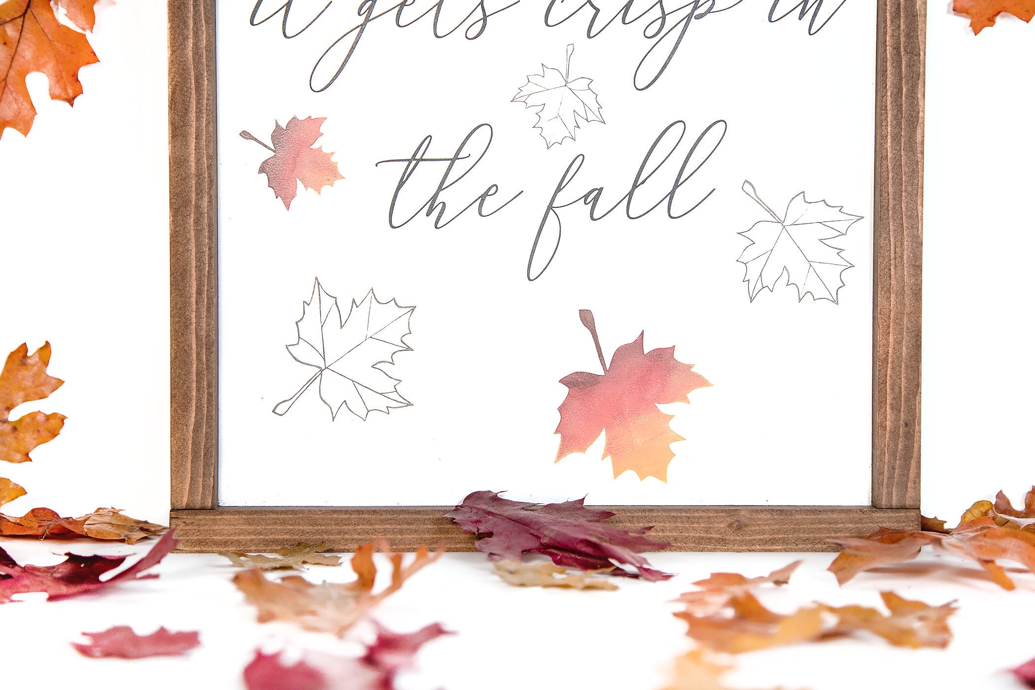 Fall Wood Sign | Life Starts All Over Sign | F. Scott Fitzgerald Wood ...
