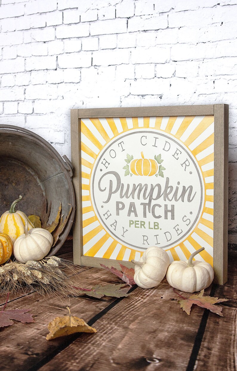 Pumpkin Patch Wood Sign Seasonal Decor Fall Wood Sign - Etsy