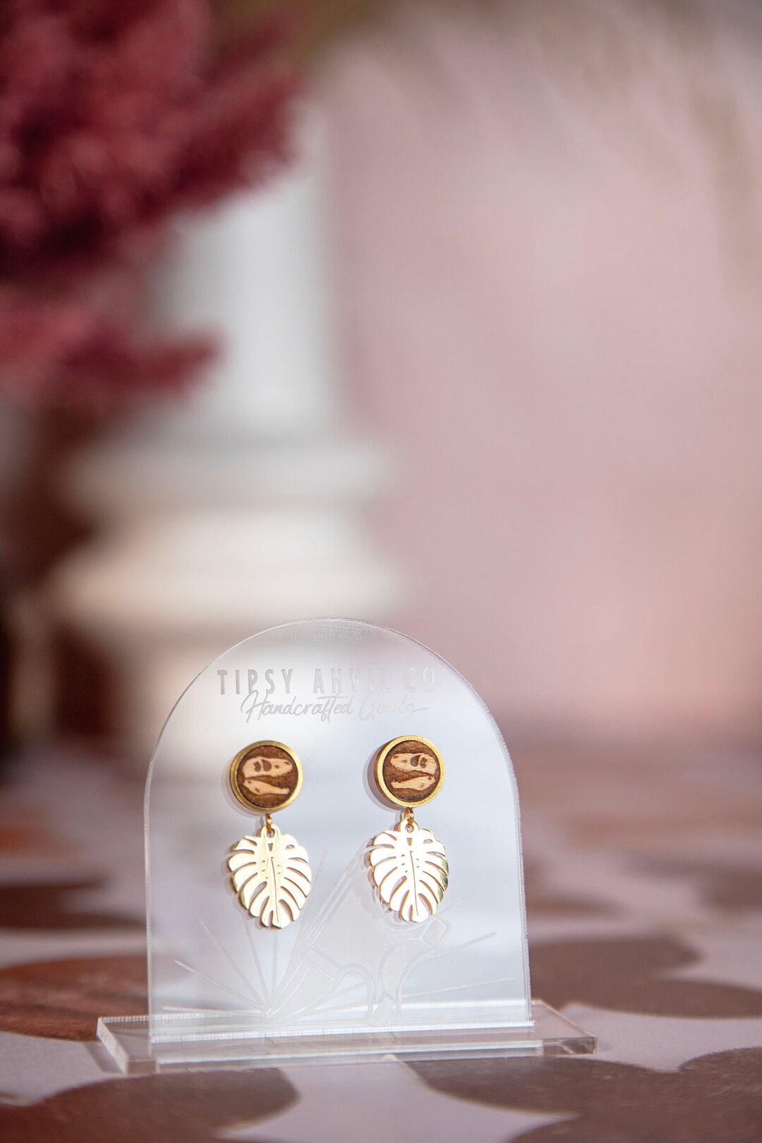 T-rex Skeleton Dangle Earrings | Wood Earrings | Engraved | 12mm ...