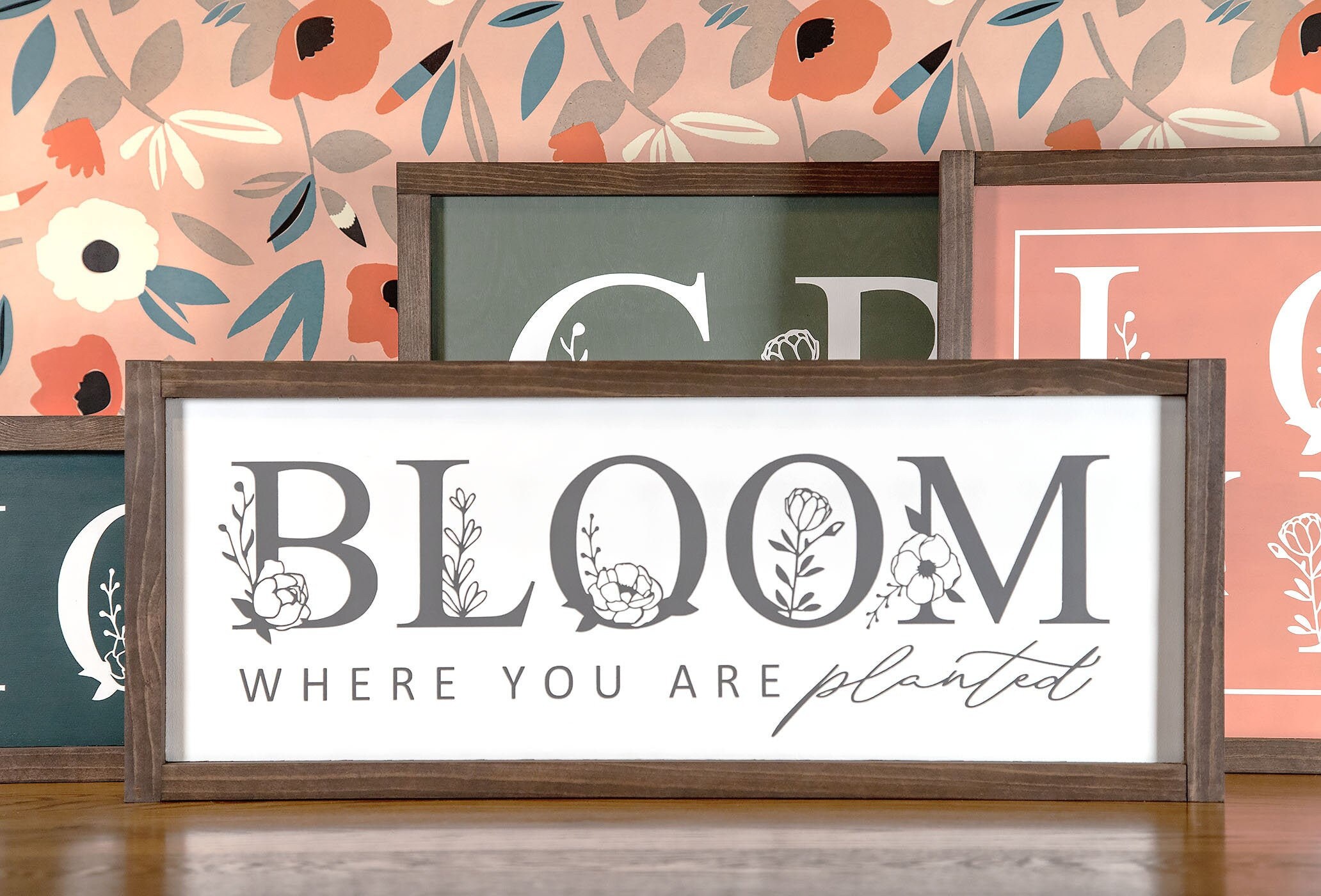 Bloom Where You Are Planted Wood Sign | Floral Sign | Flowers | Bloom ...