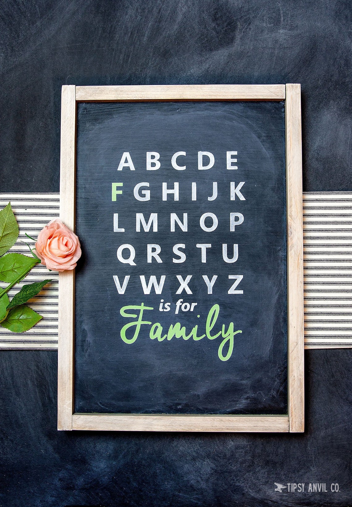 Family Wood Sign Alphabet Sign F is for Family | Etsy