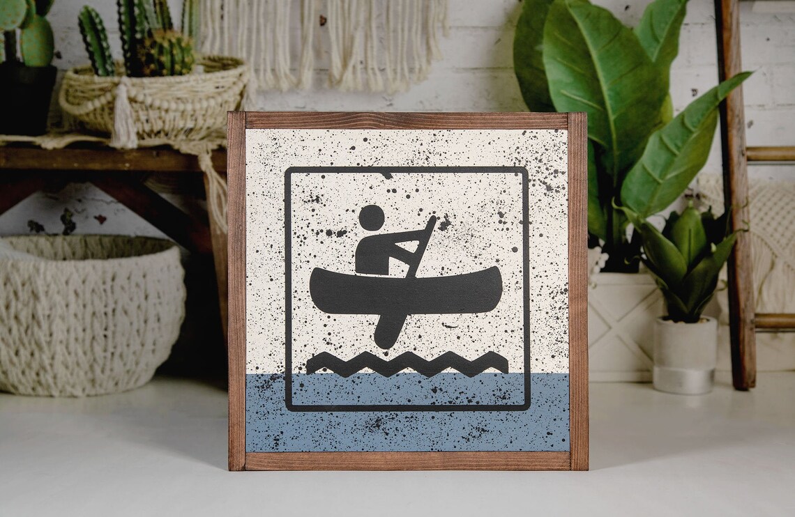 Kayaking Sign Canoe Park Signs Recreational Camping - Etsy