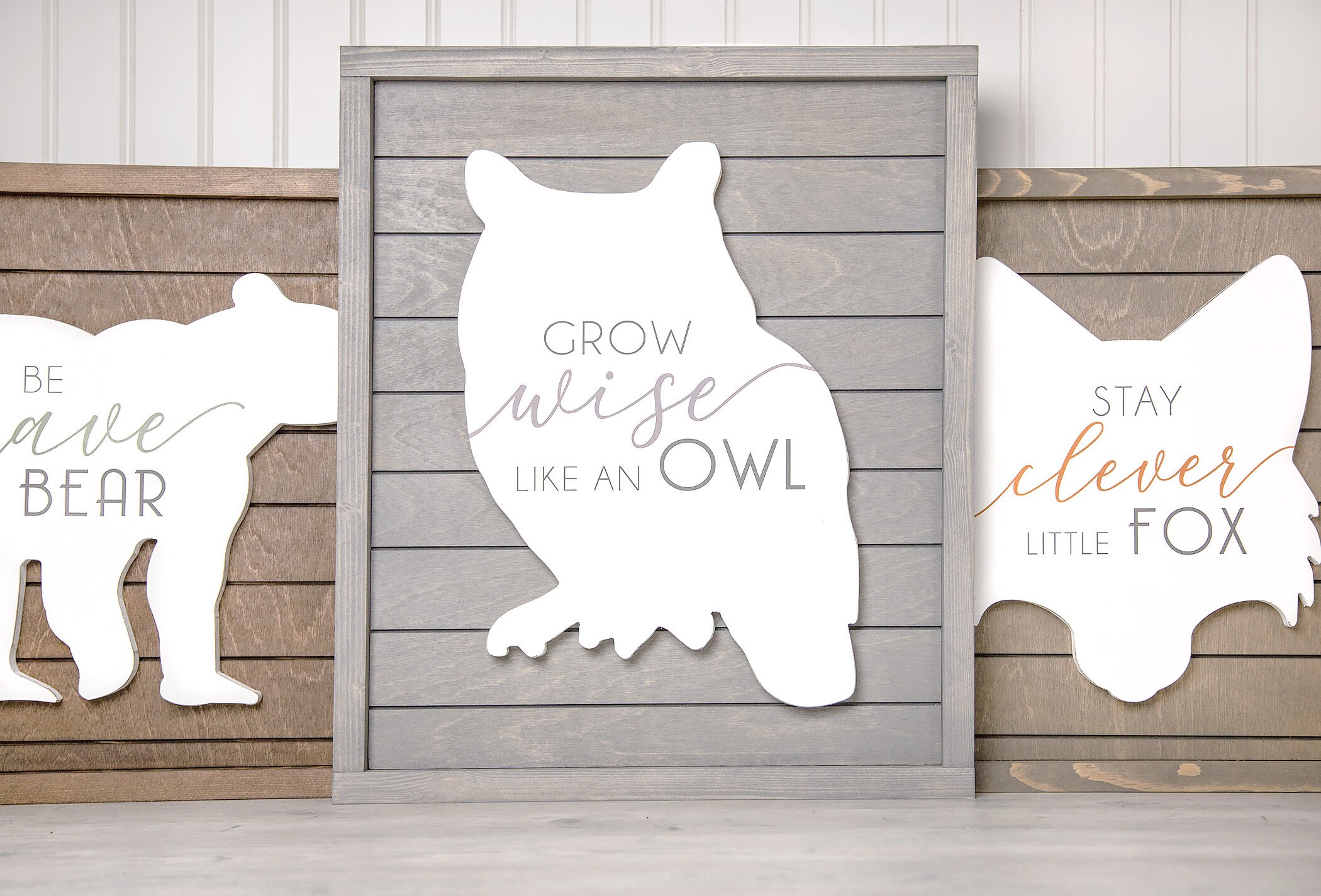 Woodland Nursery Sign Fox Stay Clever Little Fox Sign | Etsy