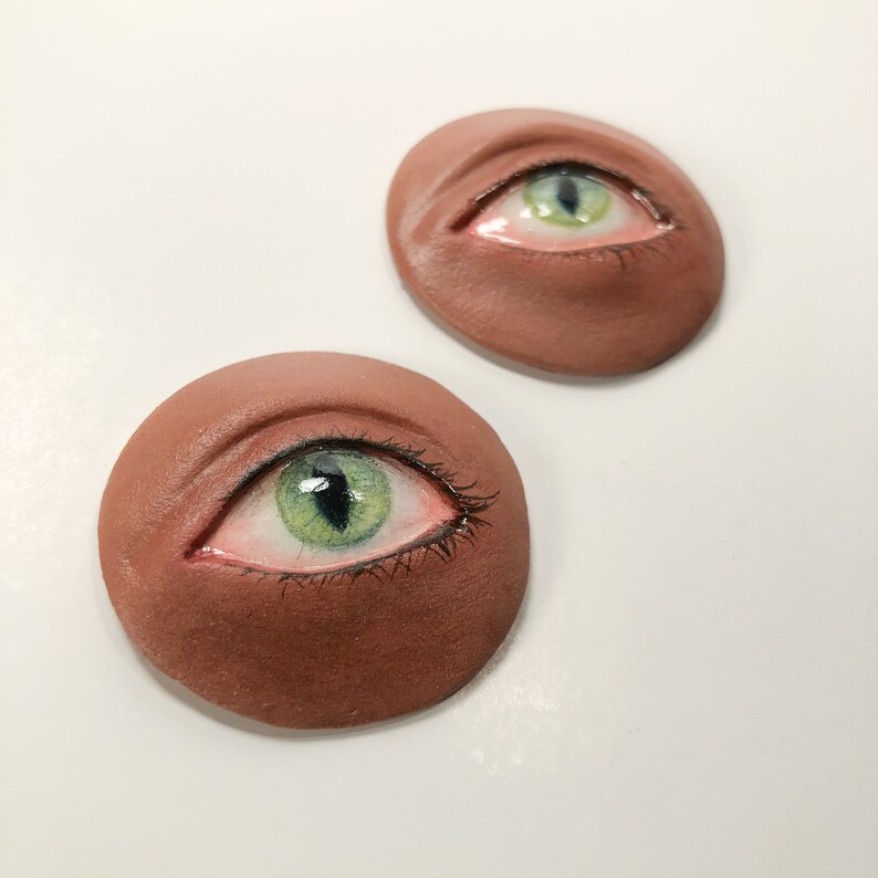 Cat Eye Pin Vertical Pupil Customizable Eyeball Badge Open - Etsy