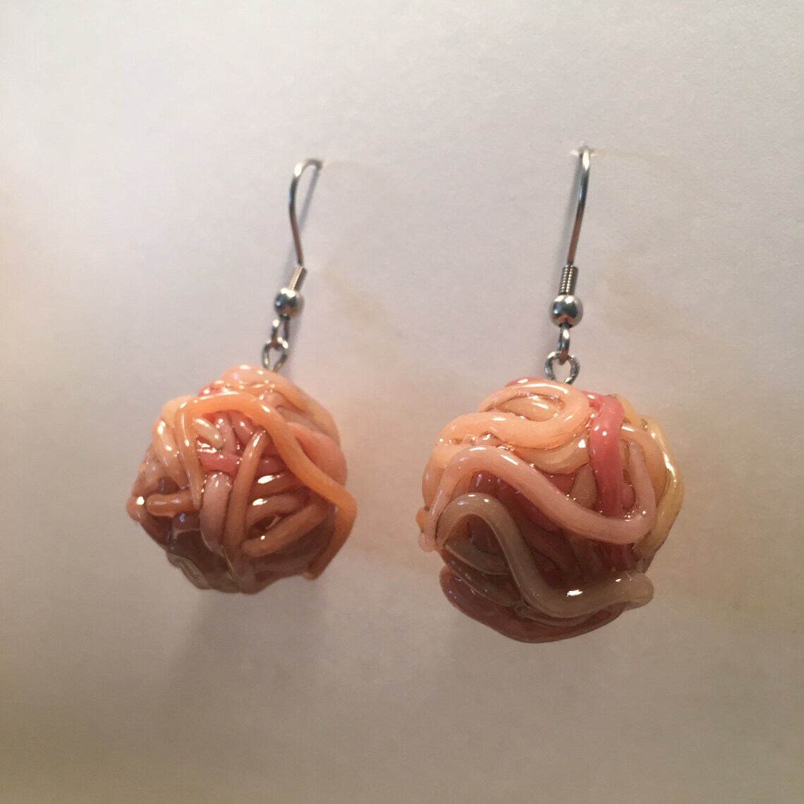 Writhing Ball of Worms Earrings Realistic Slimy Worm Polymer - Etsy