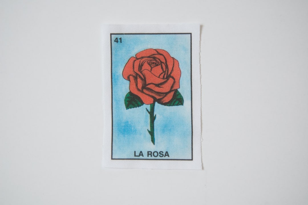 La Rosa the Rose Lotería Card Sew on Patch - Etsy