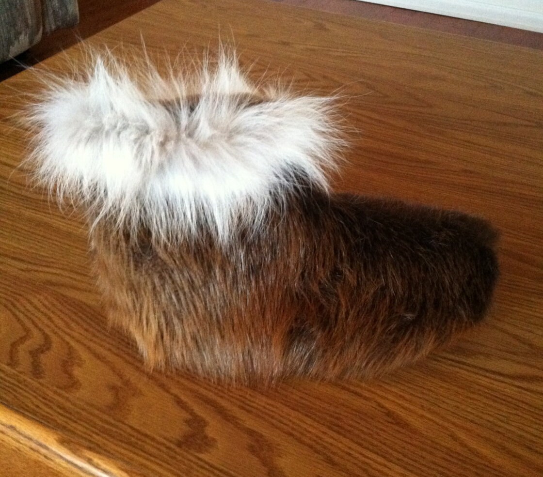 Beaver slippers with plucked and sheared beaver lining | Etsy