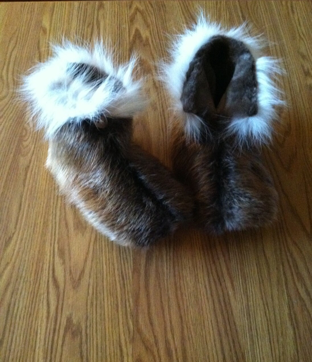 Beaver slippers with plucked and sheared beaver lining | Etsy