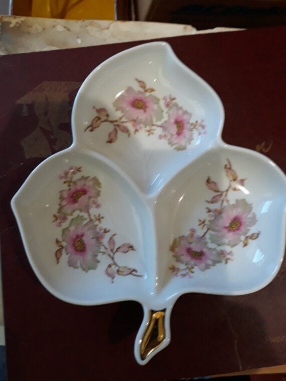 Mitterteich Dogwood Pattern 3 Part Relish Tray | Etsy