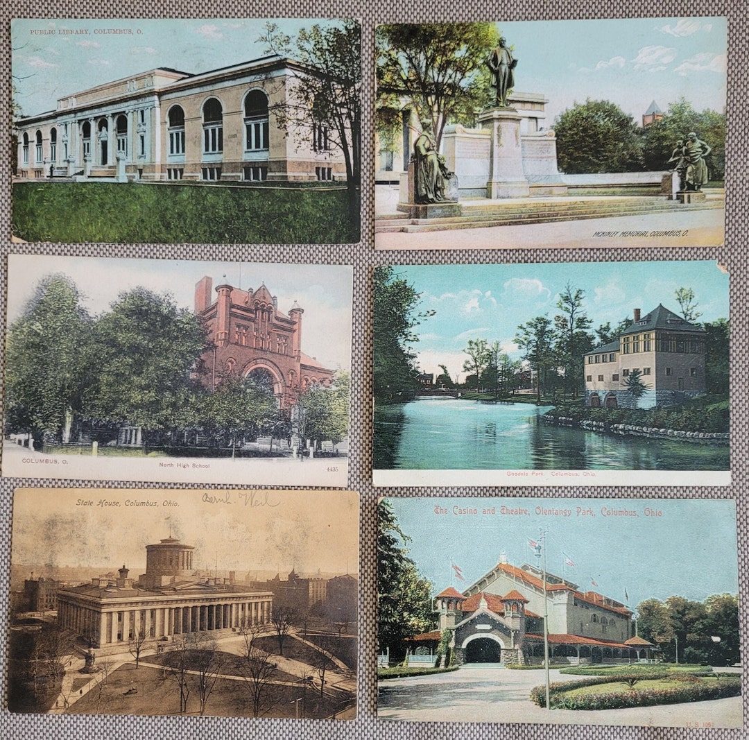 Vintage Picture Postcards Ohio, Inc. Cleveland, Columbus CA 1900, Lot ...