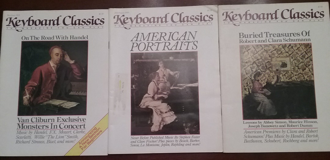 Keyboard Classics Magazine 1985-3 Issues - Etsy