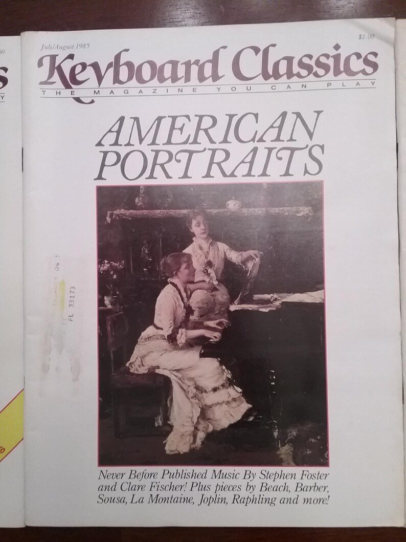 Keyboard Classics Magazine 1985-3 Issues - Etsy