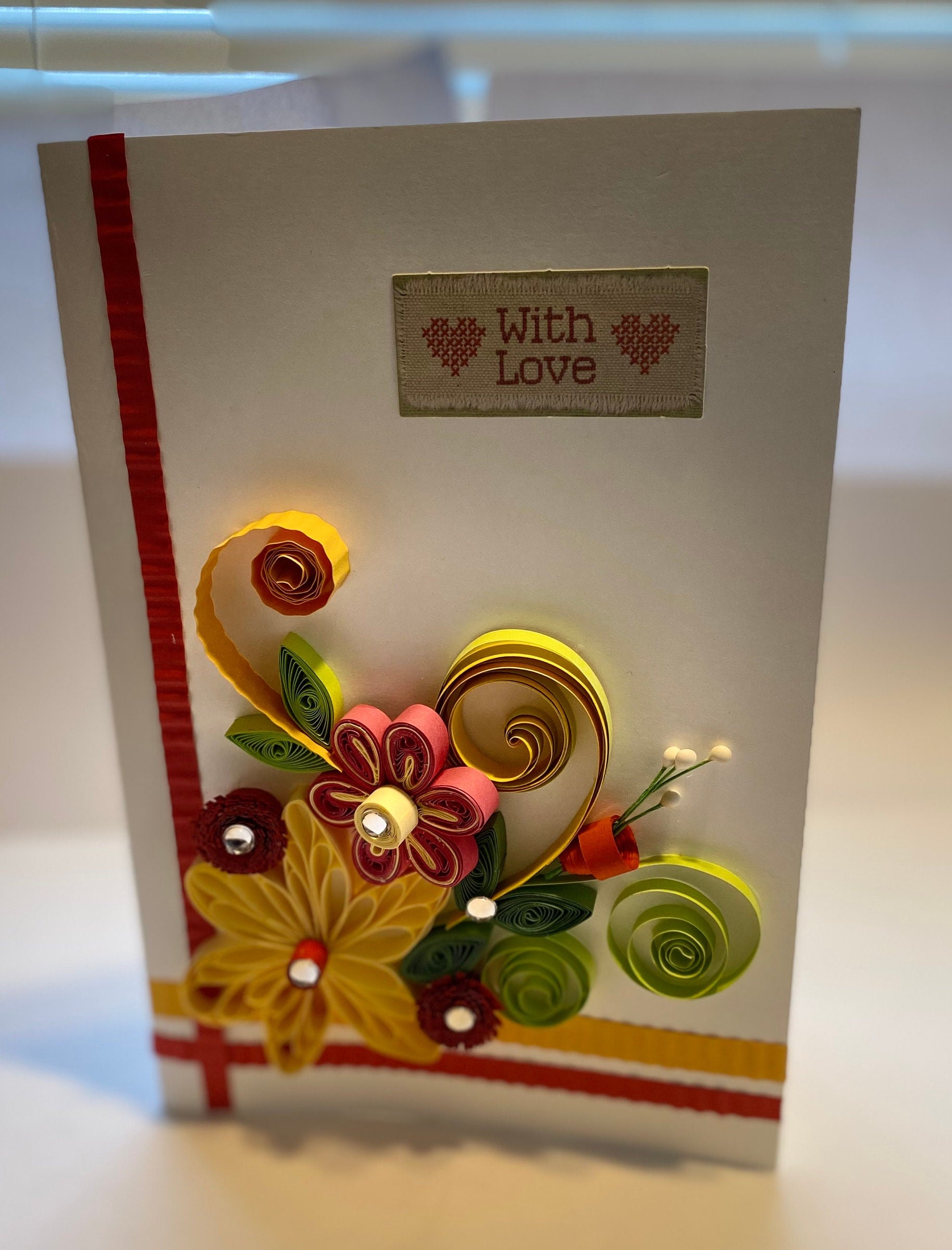 RB-Q002- Handmade Quilling Cards for All Occasions Including Valentine ...