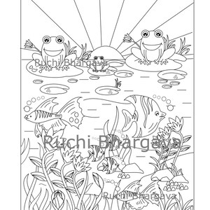 Magnificent Sea Life-adult Coloring Book - Etsy