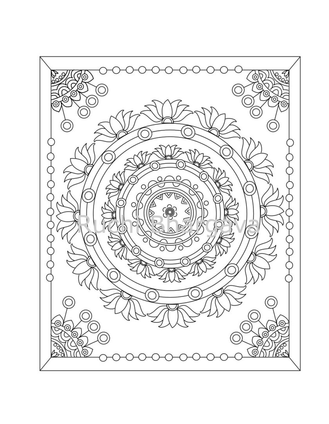 Amazing Mandalas-coloring Book Volume 1 & 2 More Than 100 | Etsy