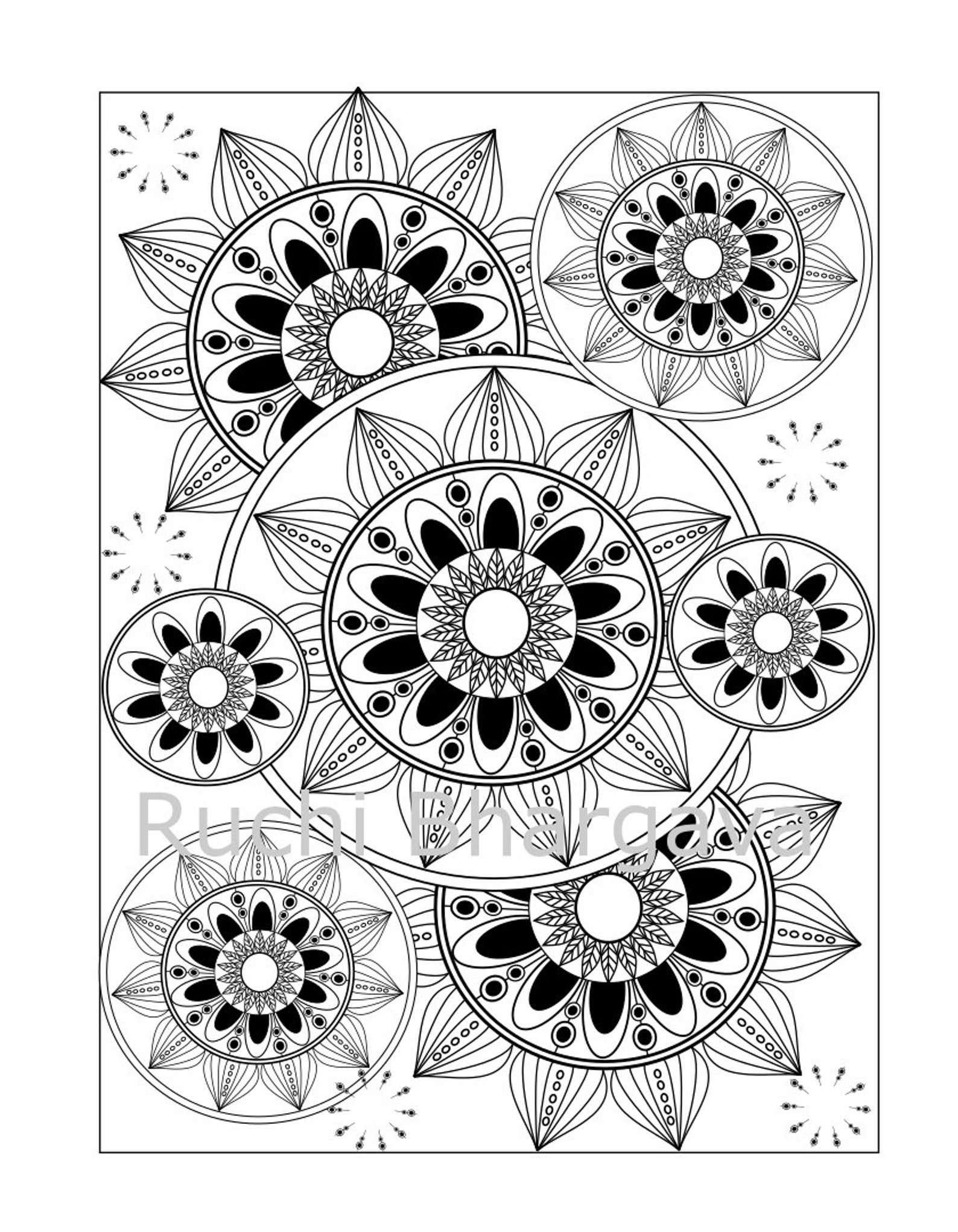 Amazing Mandalas-coloring Book Volume 1 & 2 - More Than 100 Mandalas ...