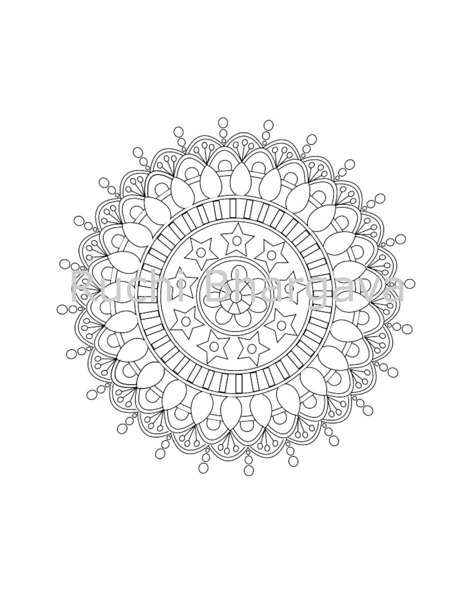 Amazing Mandalas-coloring Book Volume 1 & 2 More Than 100 | Etsy