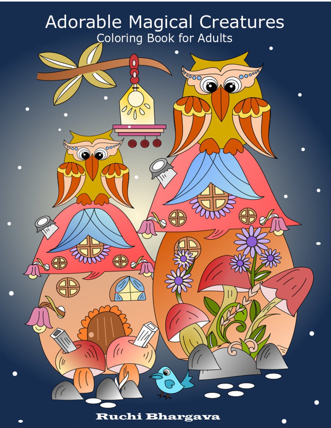 Adorable Magical Creatures-coloring Book, Mushroom, Magical Creatures ...