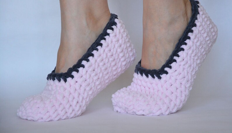 E-book Crochet Pattern "velvet Paws" Slippers / Ballerinas / Slippers ...