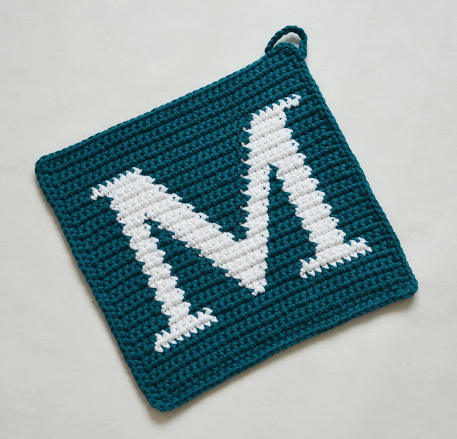 Letter "m" Potholder Crochet Pattern - for Beginners - Etsy