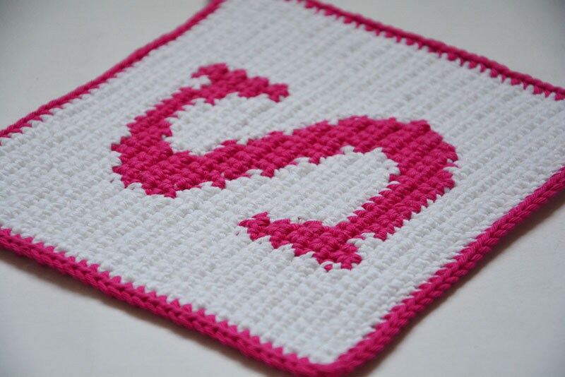Letter "s" Potholder Crochet Pattern - for Beginners - Etsy