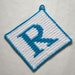 Letter "r" Potholder Crochet Pattern - for Beginners - Etsy