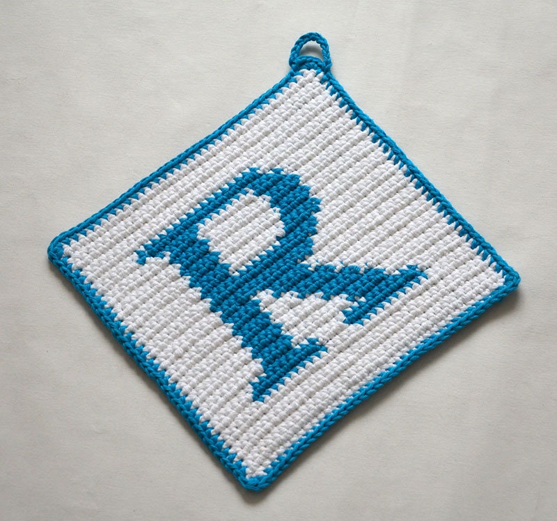 Letter "r" Potholder Crochet Pattern - for Beginners - Etsy