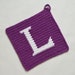 Letter "l" Potholder Crochet Pattern - for Beginners - Etsy