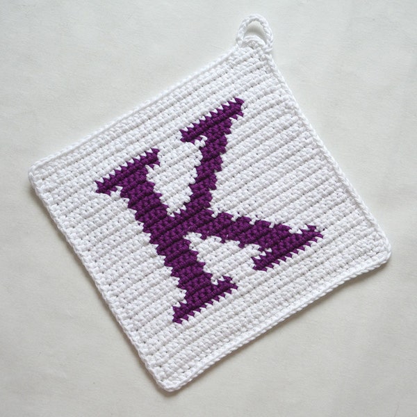 Letter K Crochet - Etsy