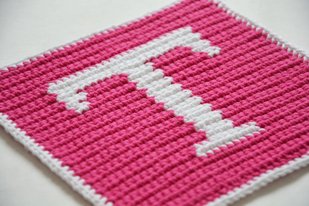 Letter "t" Potholder Crochet Pattern - for Beginners - Etsy