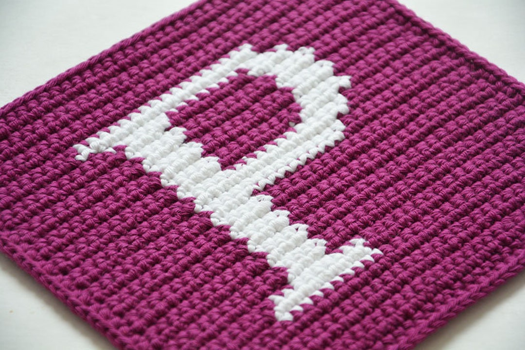 Letter "p" Potholder Crochet Pattern - for Beginners - Etsy