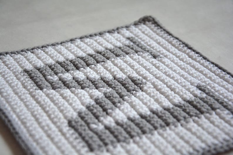 Letter "w" Potholder Crochet Pattern - for Beginners - Etsy