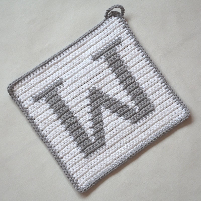 Letter "w" Potholder Crochet Pattern - for Beginners - Etsy