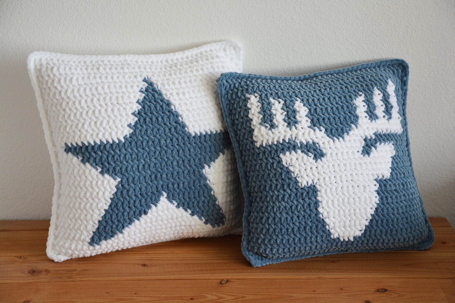 Crochet Pattern Star Cushion 40 X 40 Cm - Etsy