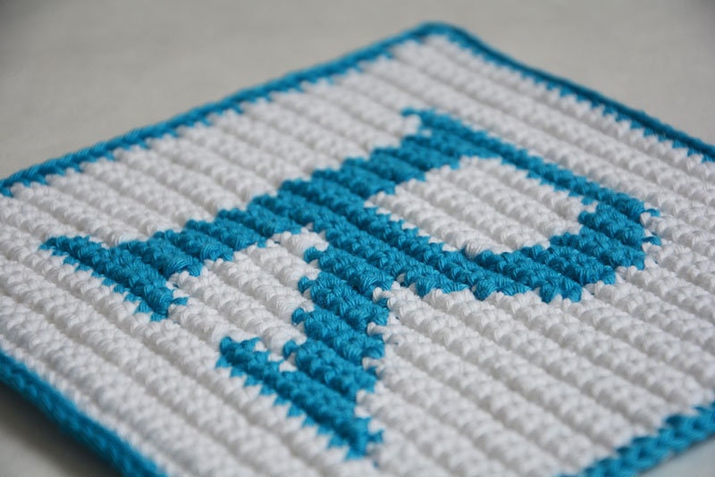 Letter "r" Potholder Crochet Pattern - for Beginners - Etsy