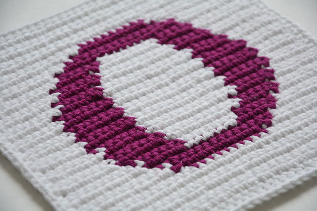 Letter "o" Potholder Crochet Pattern - for Beginners - Etsy