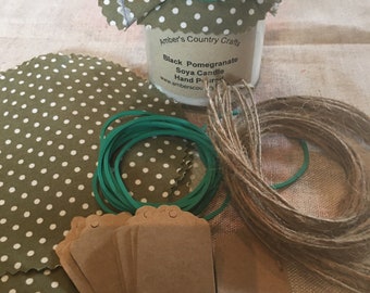 Jam Jar Lid Top Covers | Kraft Paper Jam Covers | Rustic Kraft Paper ...