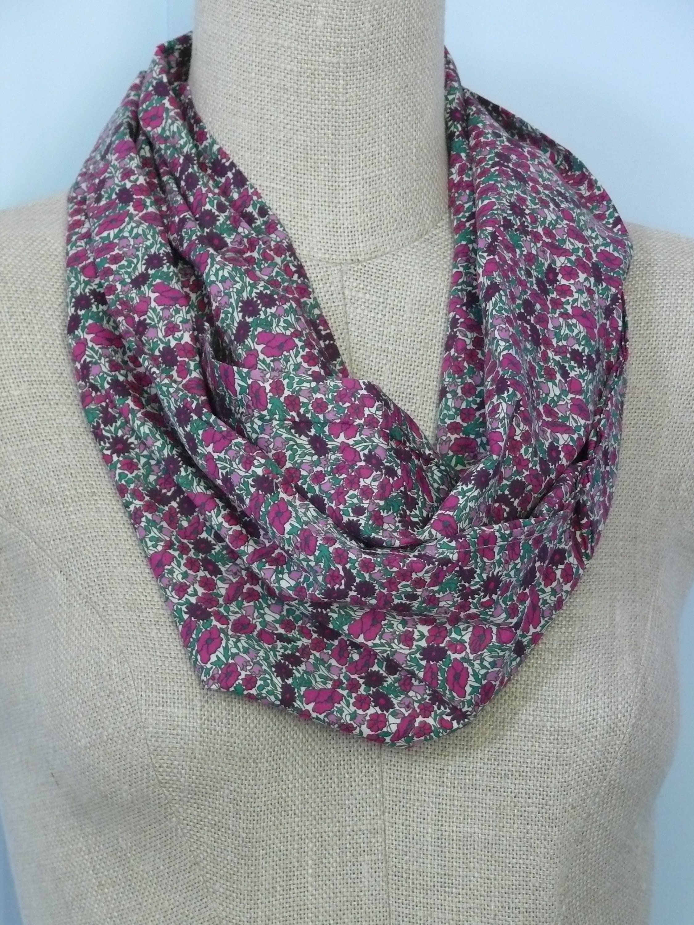 Liberty Ladies Infinity Scarf .liberty Scarf. Ambers Country - Etsy UK
