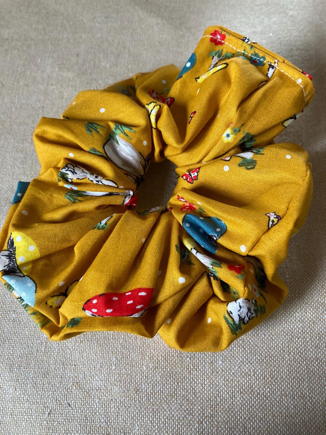Women's Hair Scrunchie, Toadstool Theme Scrunchie. - Etsy
