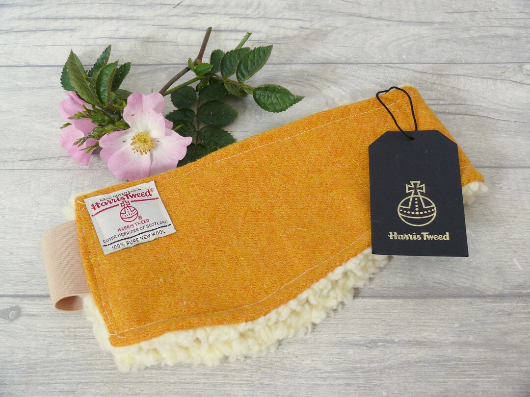 Hand Crafted Harris Tweed Head Band With Faux Sheepskin - Etsy