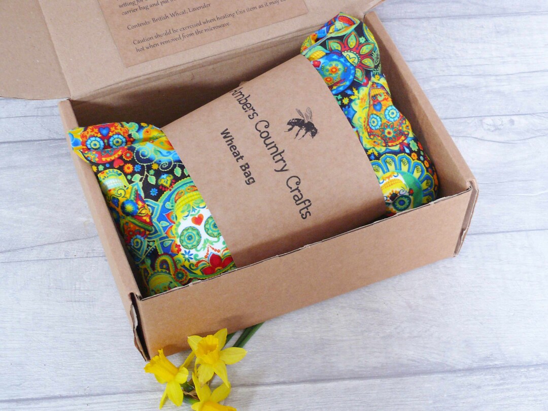 Skull Fabric Wheat Bag: Microwavable Hot Cold Pack - Etsy