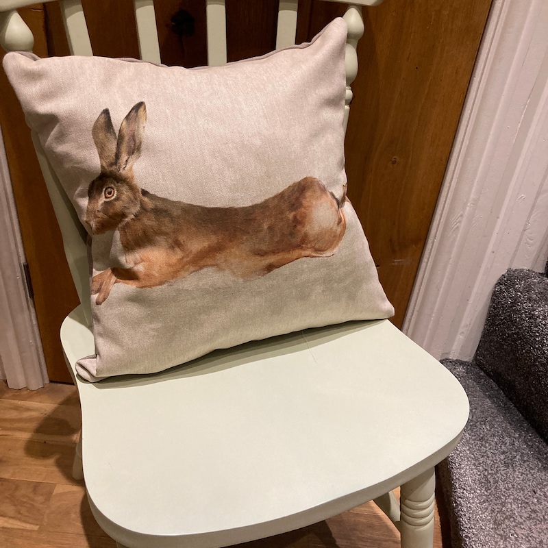 Hare Cushion - Etsy UK